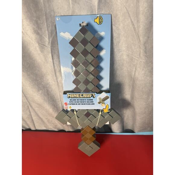 Mattel | Toys | Minecraft Deluxe Netherite Sword With Whoosh Sounds ...